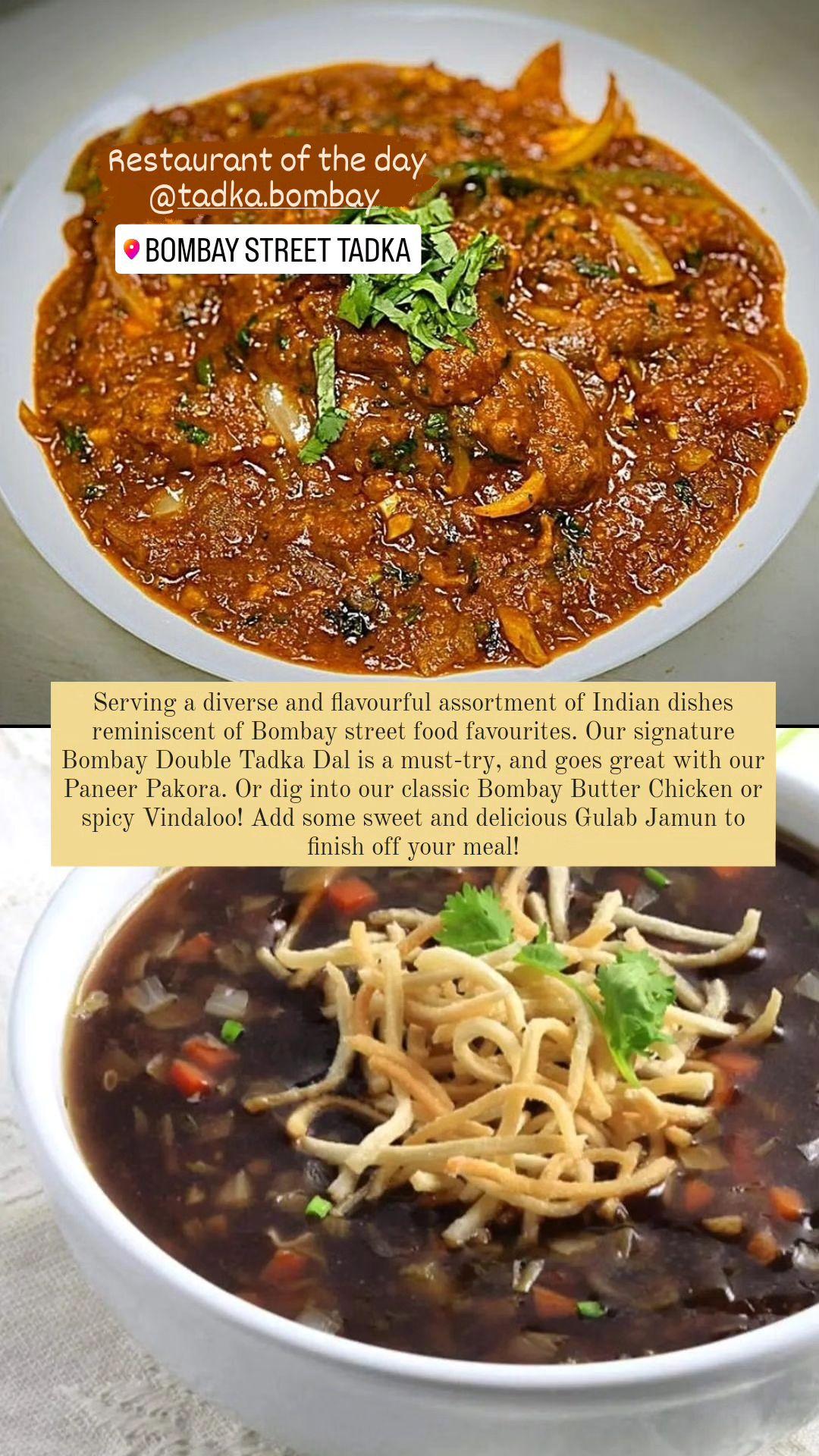 Bombay Street Tadka, Edmonton: Restaurant of the Day - Zee Apna