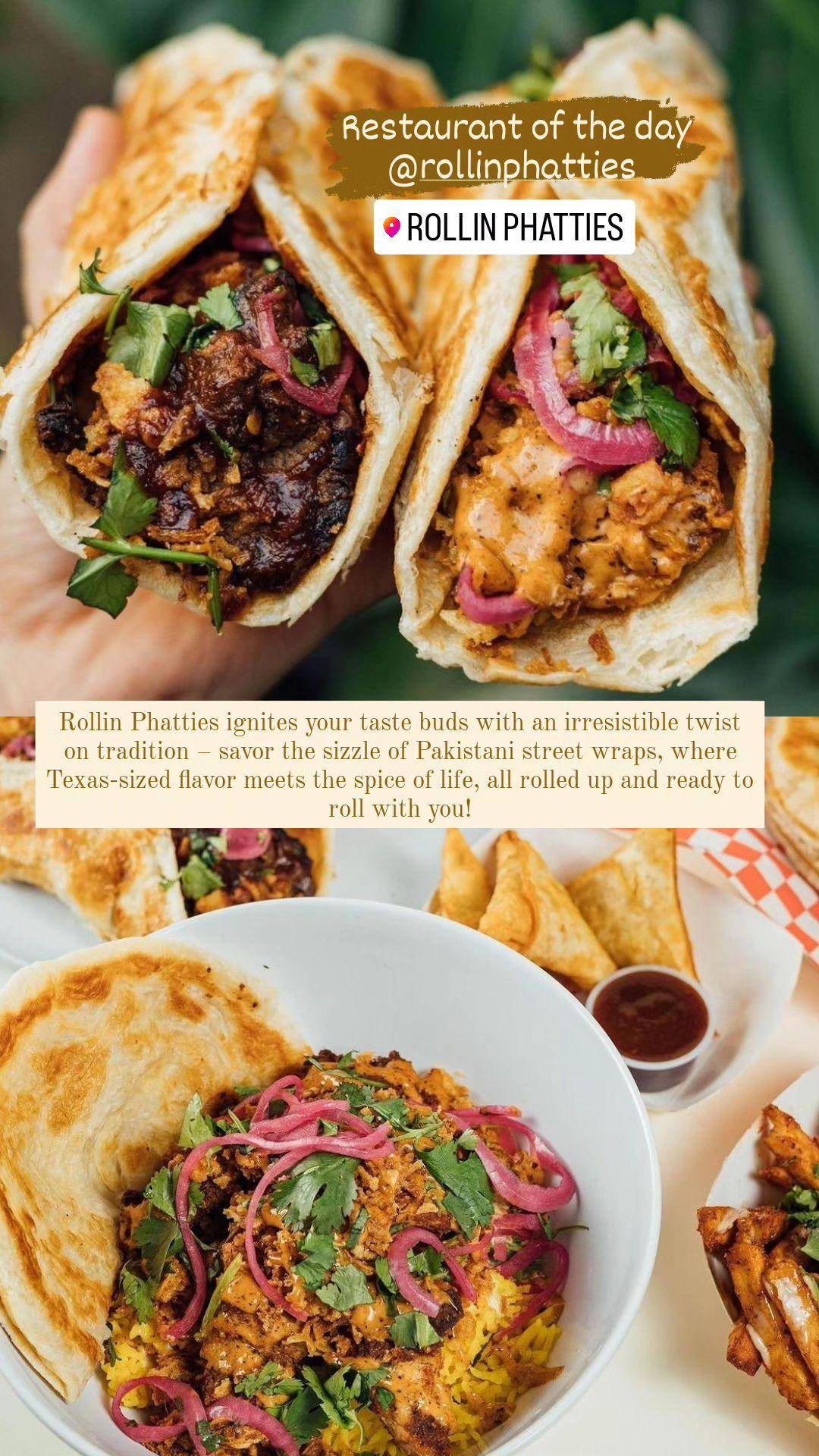 Rollin Phatties, Houston: Restaurant of the day - Zee Apna